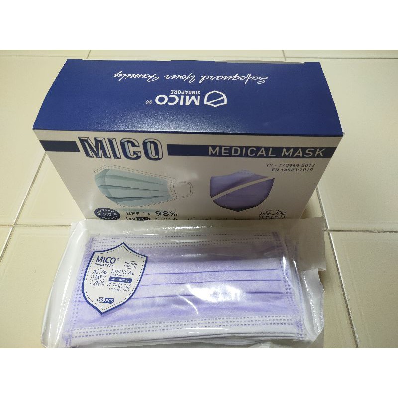 [SG] MICO Adult 98% BFE Medical Mask | Shopee Singapore