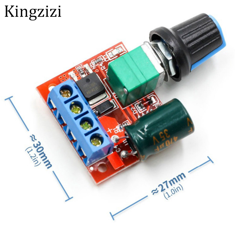 Mini 5A 90W PWM DC Motor Speed Controller Module DC-DC 4.5V-35V ...