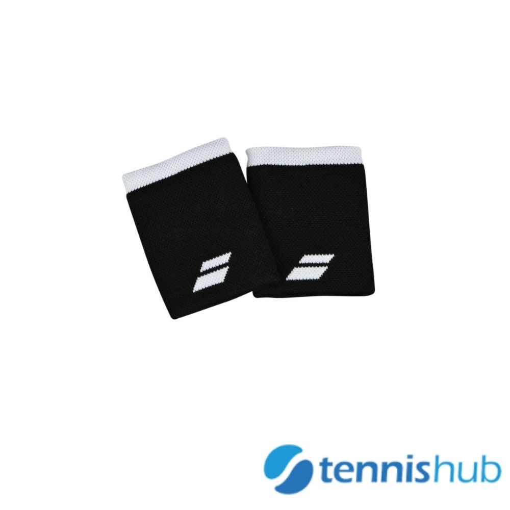 Babolat Logo Jumbo Wristband Black (1 Pair) | Shopee Singapore