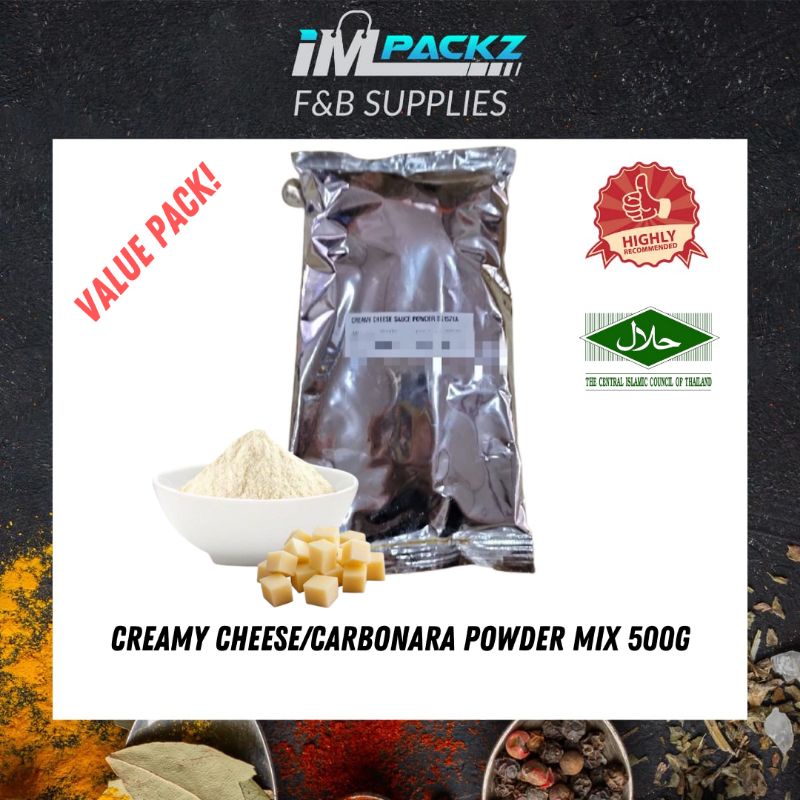 CREAMY CHEESE SAUCE CARBONARA POWDER MIX 500G HALAL | Shopee Singapore