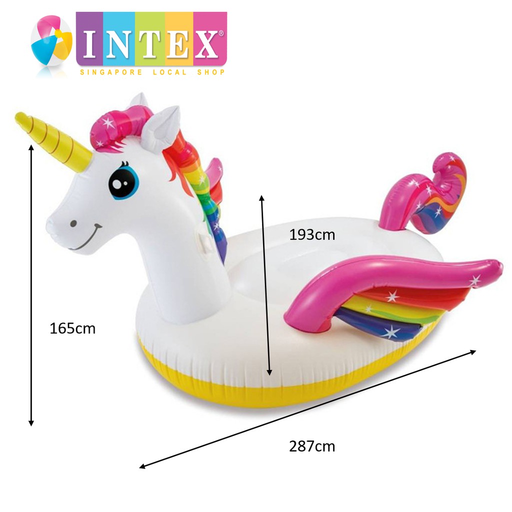 INTEX XL Size Mega Unicorn Island pool float play toys | Shopee Singapore