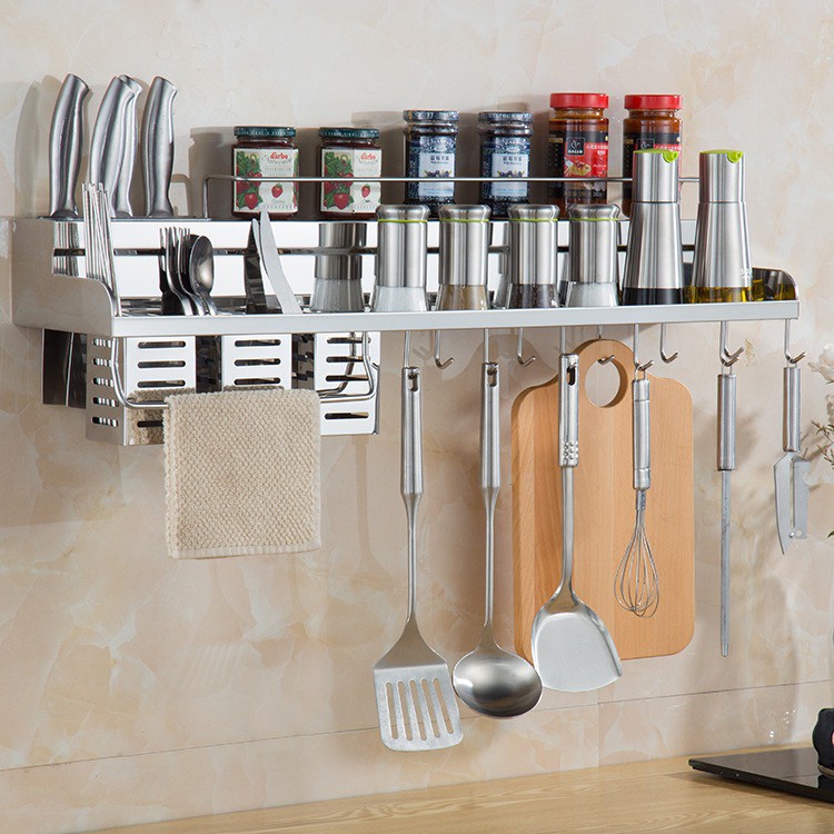 SUS304 Stainless Steel Cabernet Kitchen Spice Rack Kitchen Shelf Turret ...