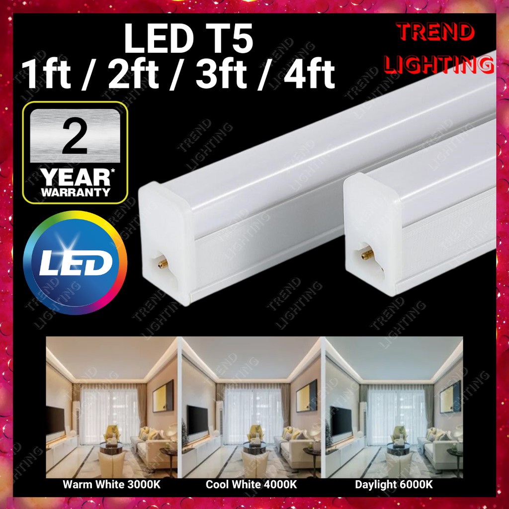 High Grade LED T5 Tube Light Drop Curve Light Ceiling Light Lampu Plaster Siling Mentol T5 Lampu ...