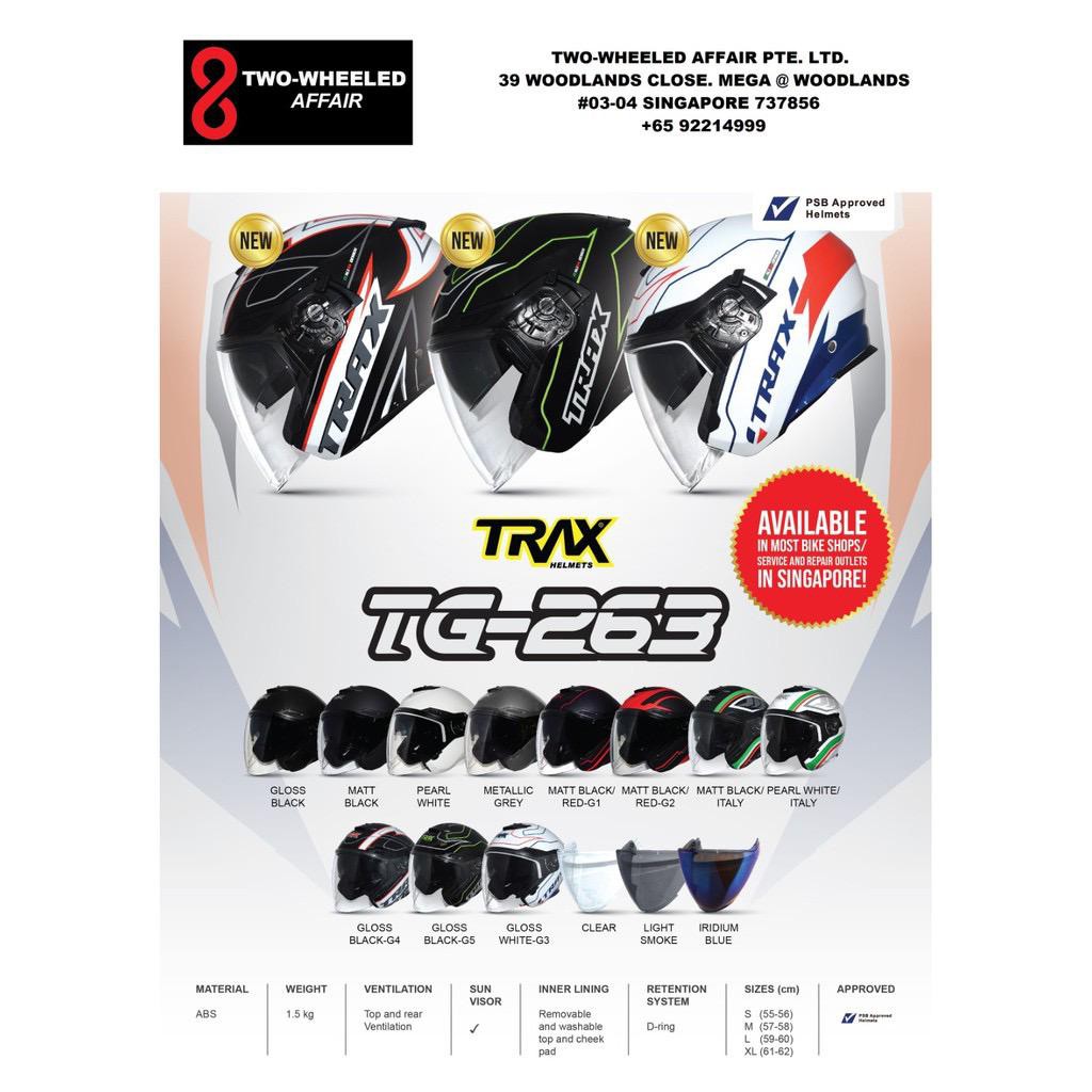 Trax Helmet TG-263 (PSB Approved) | Shopee Singapore
