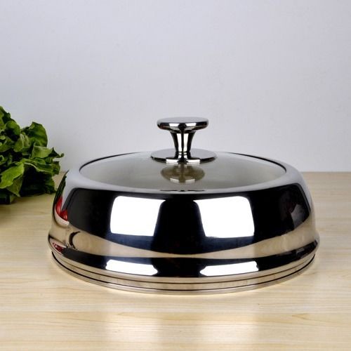 Heightened Visual Stainless Steel Glass Pot Cover Can Stand Wok Lid ...
