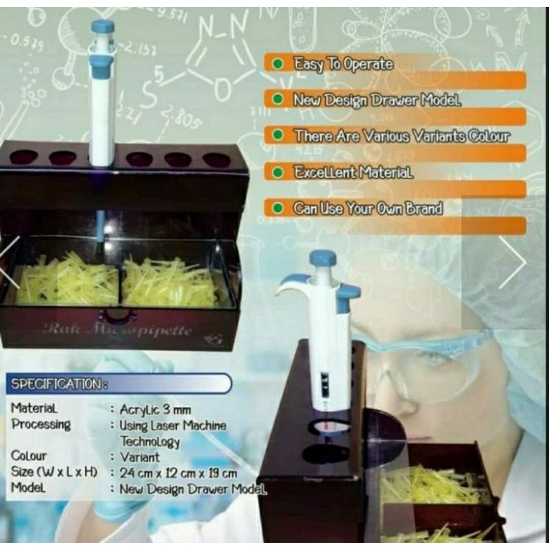 Micropipette Rack Micropipette holder Standing micropipette | Shopee ...