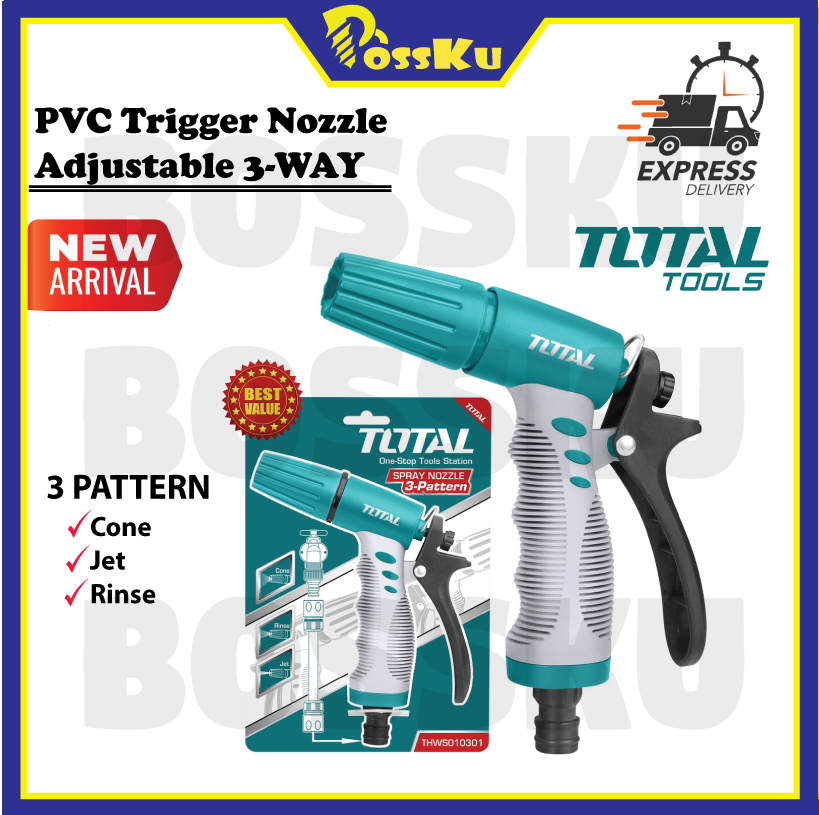 TOTAL Plastic Trigger Nozzle Adjustable 3-Way | Shopee Singapore