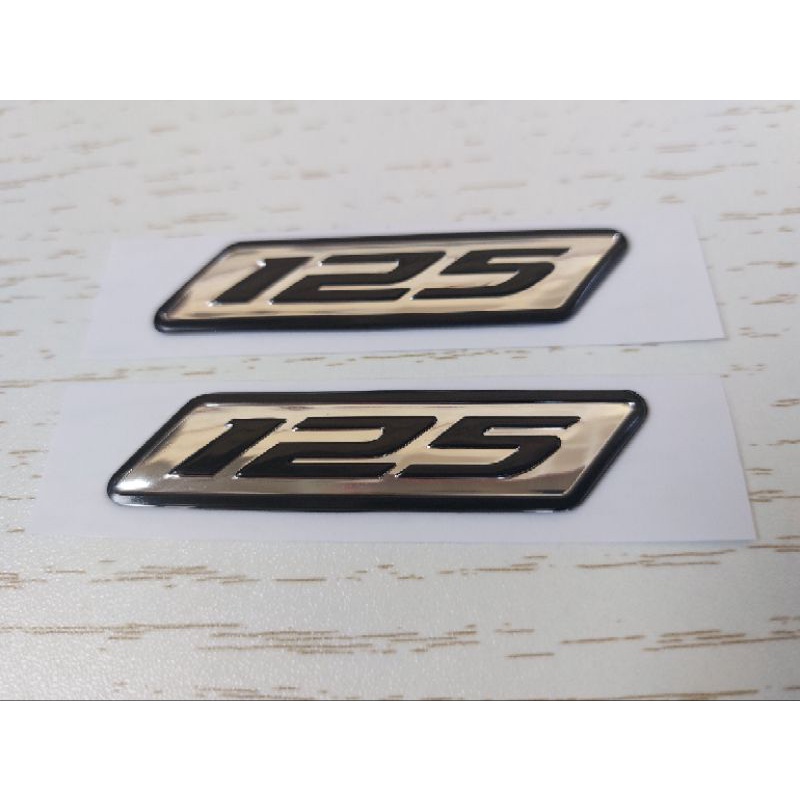 HITAM Logo emblem 125 Embossed Black Velvet hrg A Pair Of 2pc Left And ...