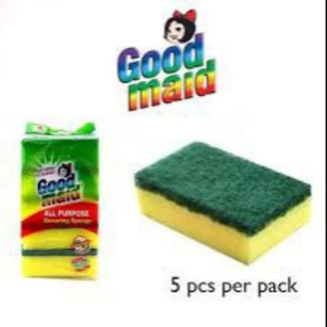 Good Maid All Purpose Scouring Sponge (5pcs) | Shopee Singapore
