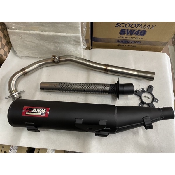 AHM Max Flow Benelli RFS150 Racing Std Cutting Black Exhaust 32MM ...
