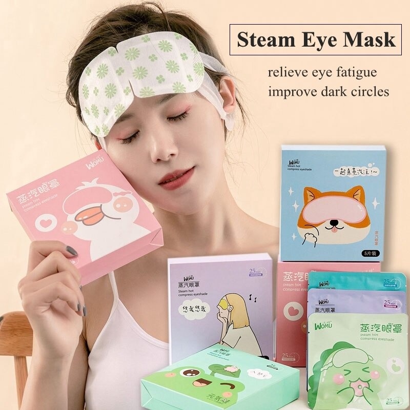 Disposable Self-Heating Steam Eye Mask 5s heets | Relieve Eye Fatigue ...