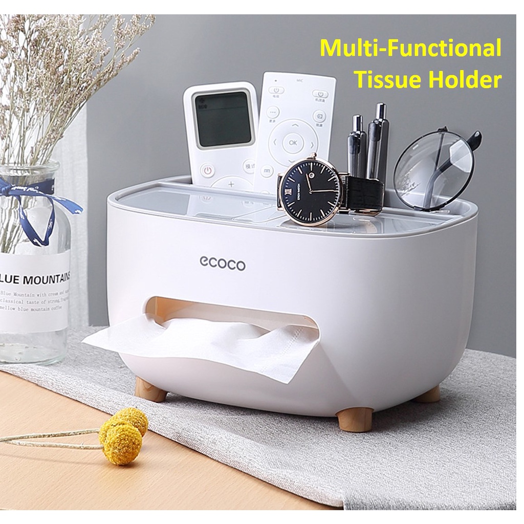 Multi-Functional Tissue Box Storage Organizer Caddy Multi-Purpose ...