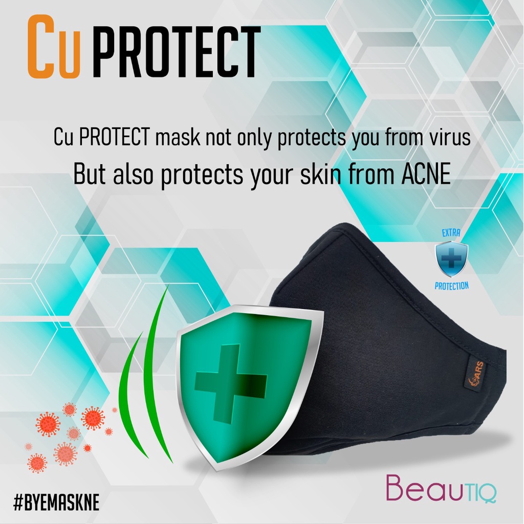 CuProtect 4-Layer Filtration KN95 Mask Kids / Adult, Anti-microbial ...