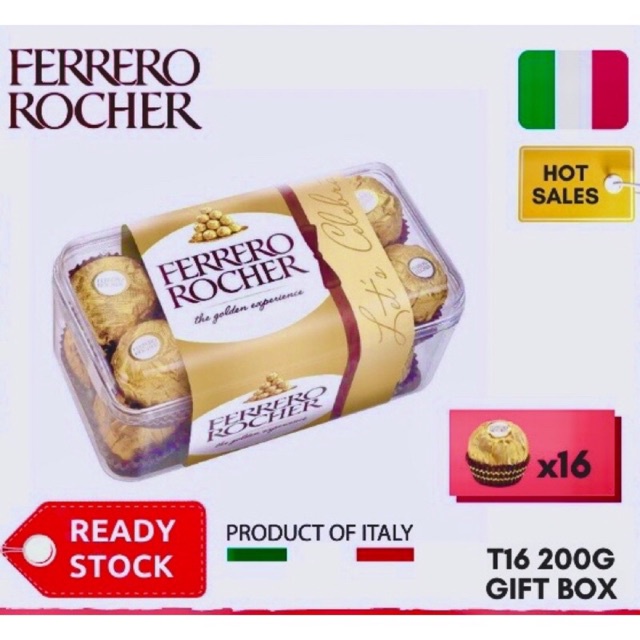 Ferrero Rocher T16 200g ( 16biji )imports chocolate | Shopee Singapore