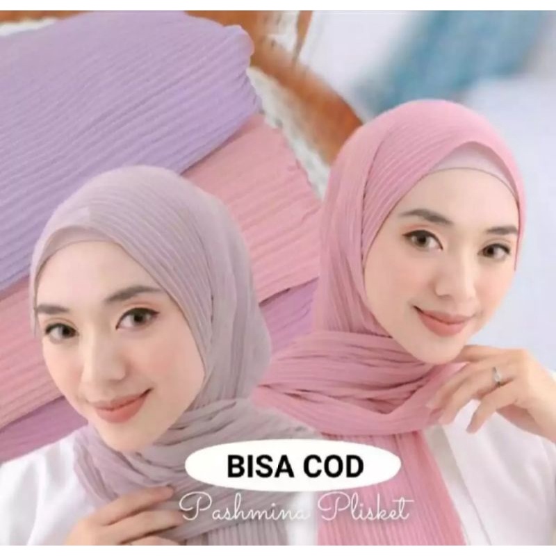 Negotiable & |Pleated Pashmina Hijab || Full Pleated Pashmina Without ...
