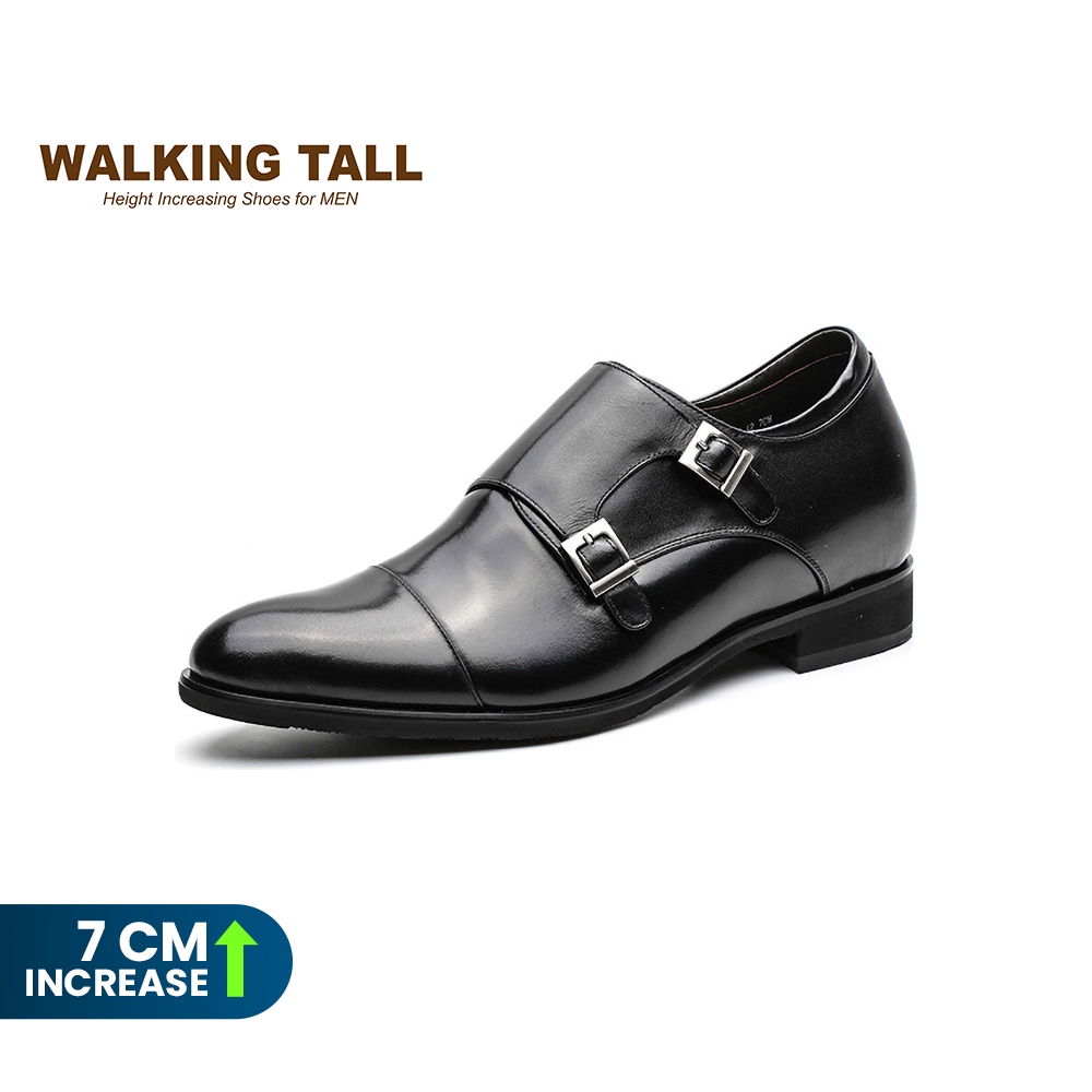 Walking Tall Height increase shoes (7 cm) with Rubber OutSole - Black ...