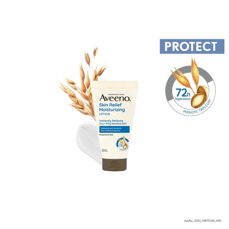 [Sample] Aveeno Skin Relief Moisturizing Lotion (Travel Sample Trial ...