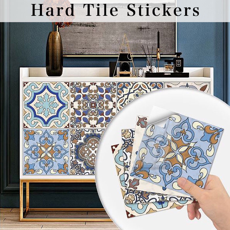 Elitrend Set Of 10pcs Hard Tile Stickers Anti Fouling 0.5mm Thickness ...