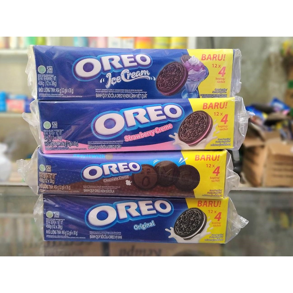 (BOX) Oreo Biscuits 3 + 1 Piece (12pcs) | Shopee Singapore