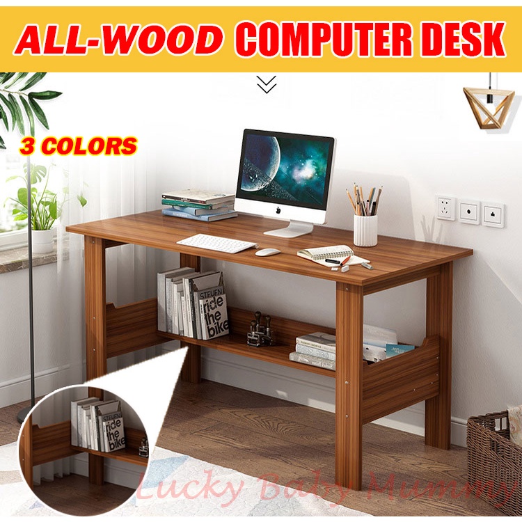 ALL-WOOD Computer Table / Study Table / Desktop / Study Desk / Computer ...