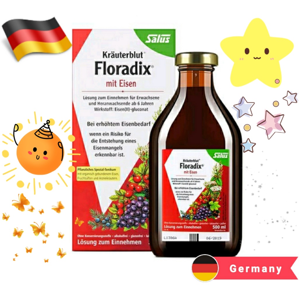 Salus Floradix Iron Liquid Herbal Extract 500ml 德國經典鐵元 500ml | Shopee ...