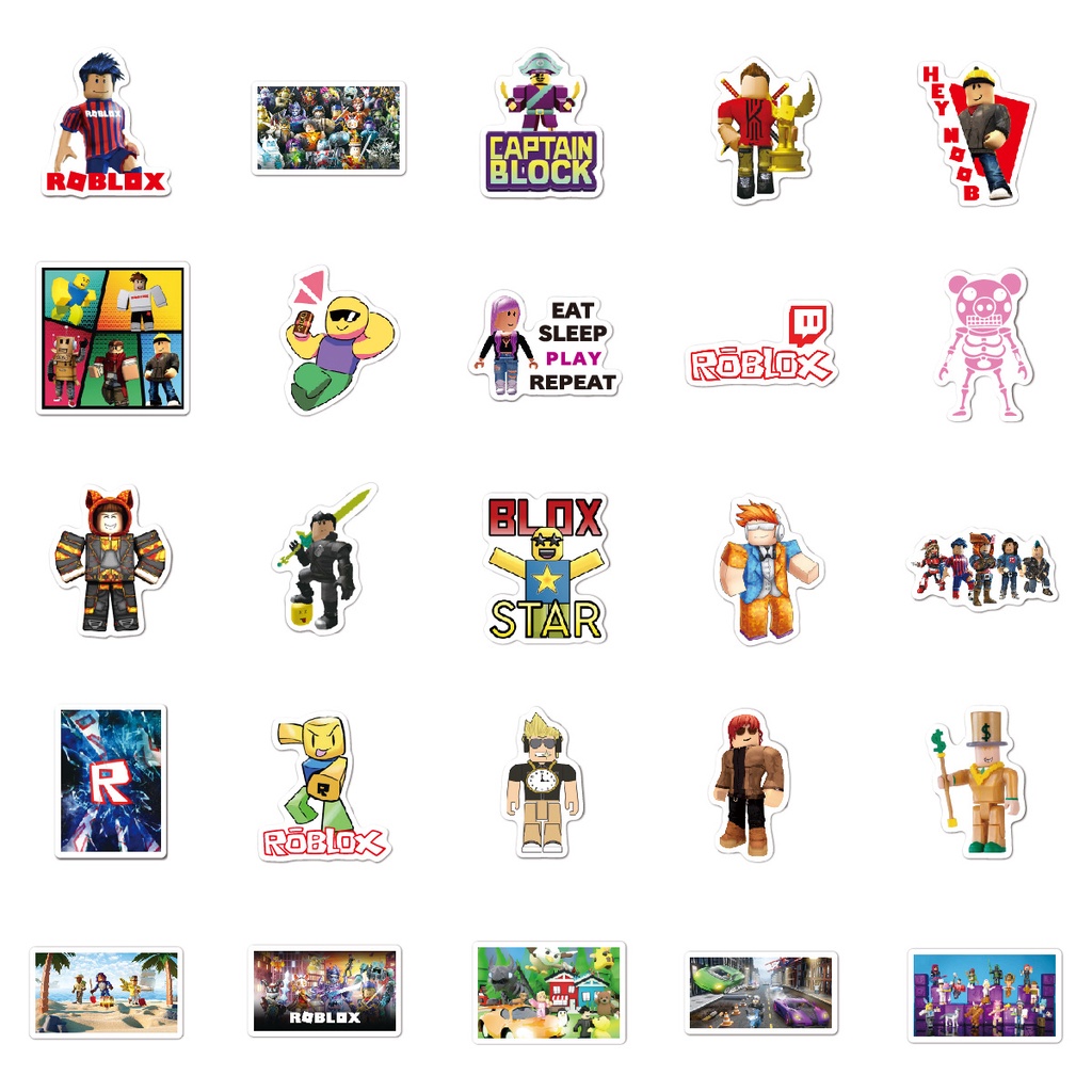 [SG] 50pcs ROBLOX game Cartoon Sticker PVC waterproof High Quality Bike ...