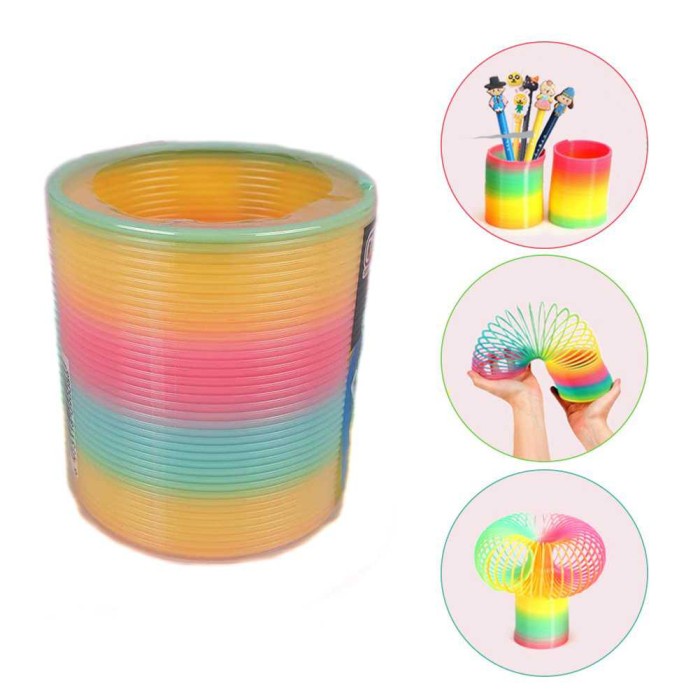 Spring Rainbow Toys Per Toys Slinky Qixing - MCS8709 - Multi Color ...