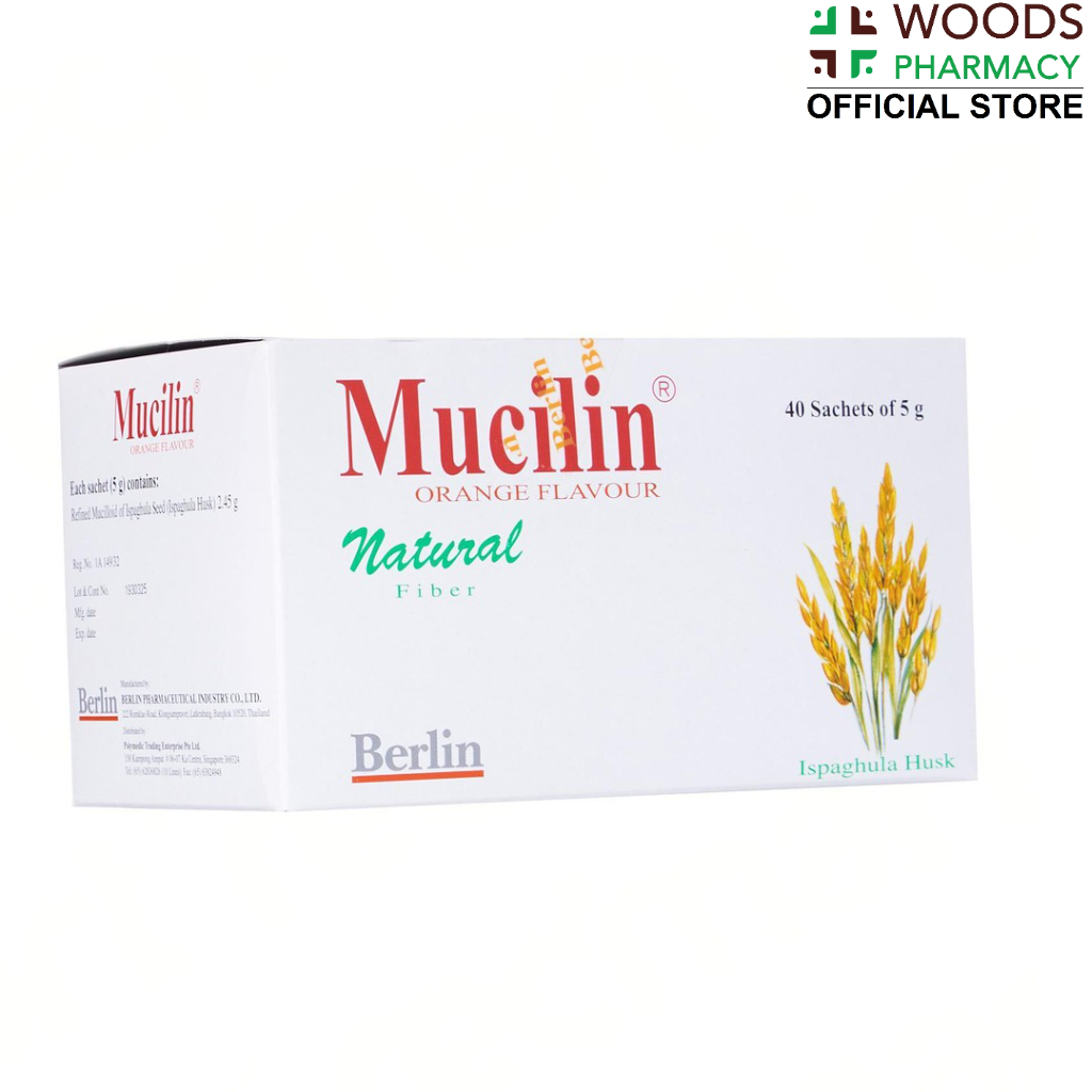 Mucilin Sachets 40s - Fiber source for constipation gut health ...