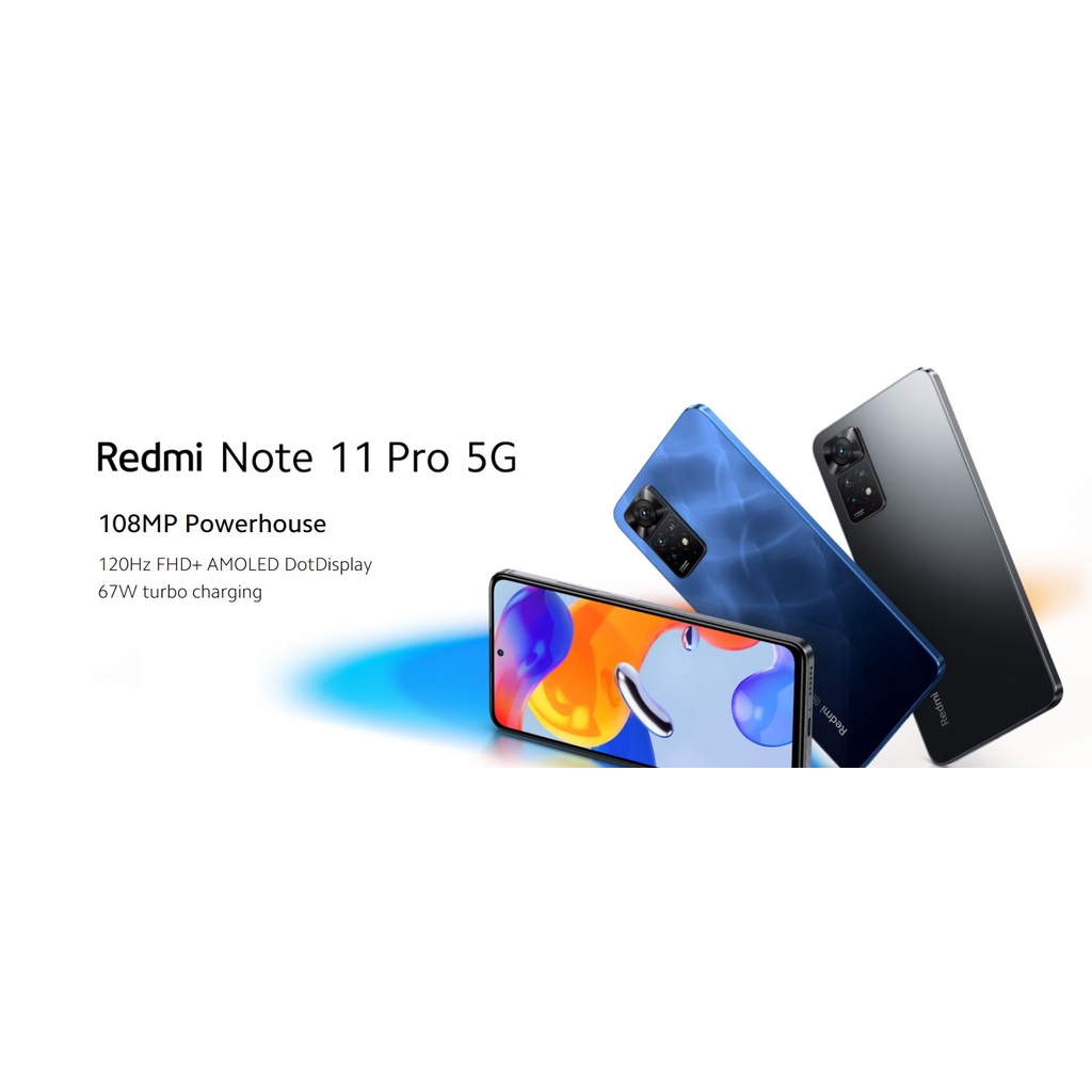 Redmi Note 11 PRO 5G 8GB RAM/ 128GB ROM ( 1 Year Local Manufacturing ...