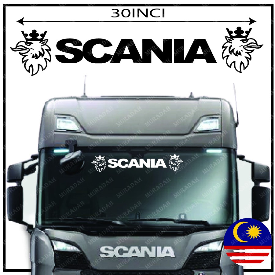 SCANIA Lorry Truck Windscreen Sticker Decal Cab Window Glass Volvo ...