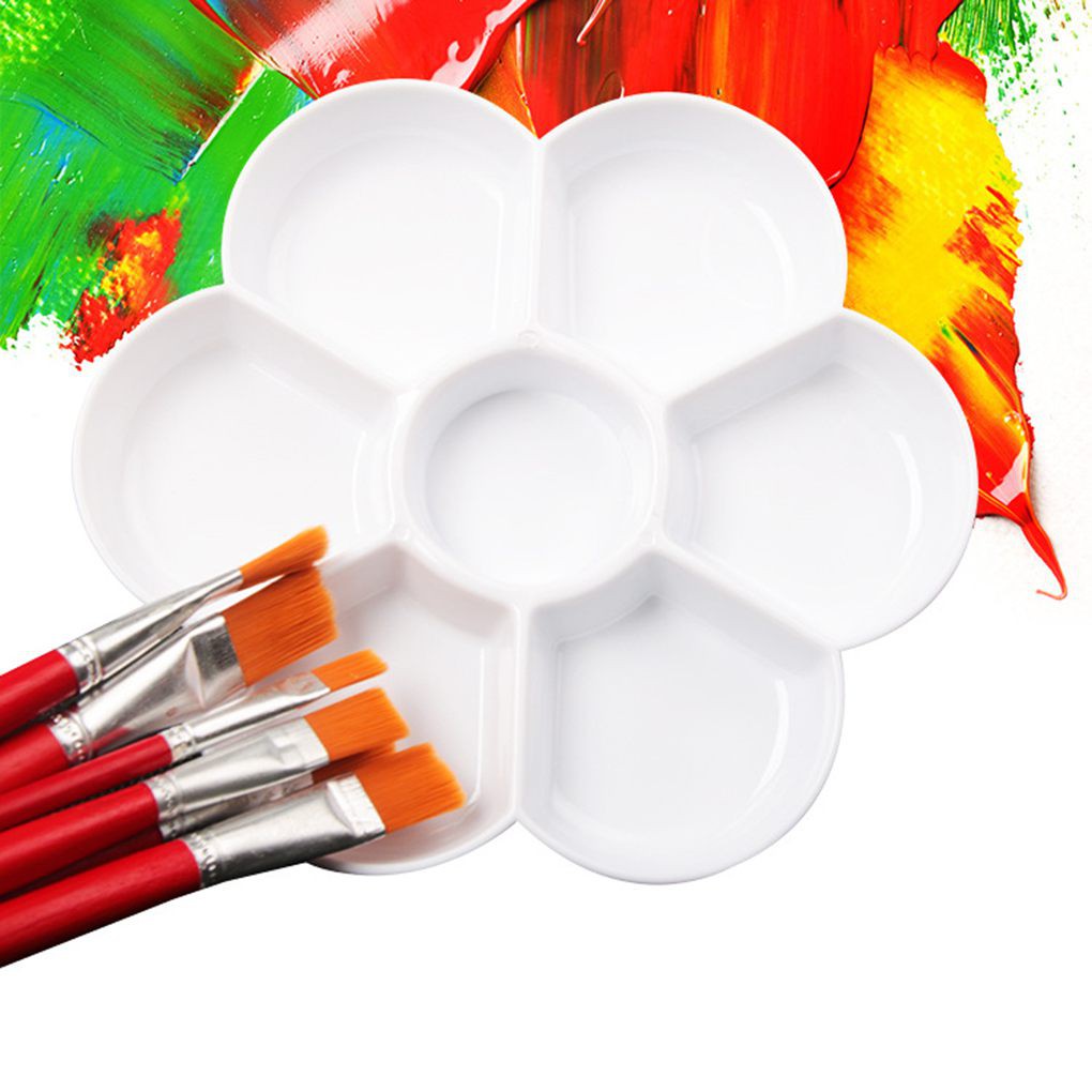 Paint Tray Children Adults Water Painting Drawing Brush Mixing Plastic ...