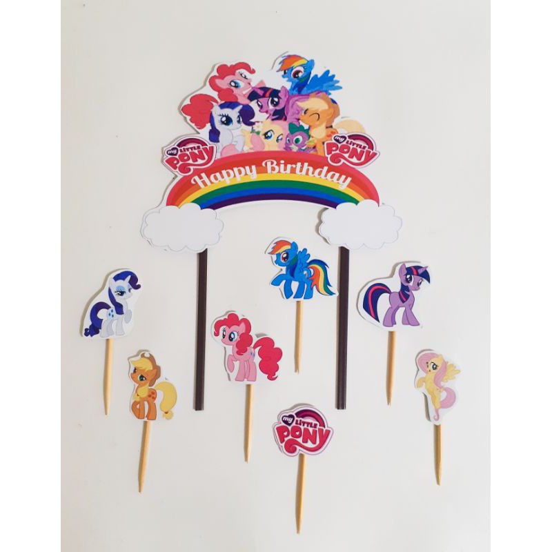 Little PONY TOPPER/LITTLE PONY CAKE TOPPER/LITTLE PONY CAKE TOPPER ...