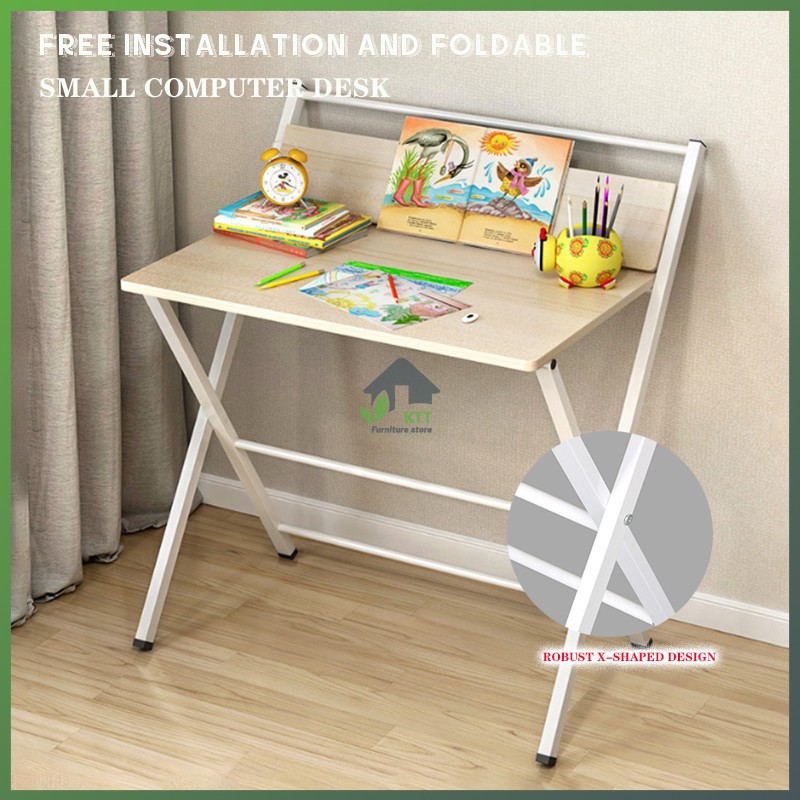 Computer desk simple folding desk study desk no installation desk ...