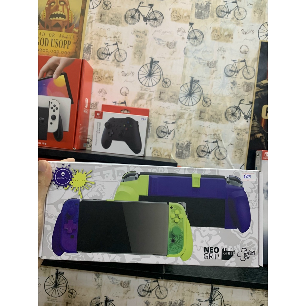 Neogrip OLED Skull & Co Limited Edition Splatoon 3 For Nintendo Switch ...