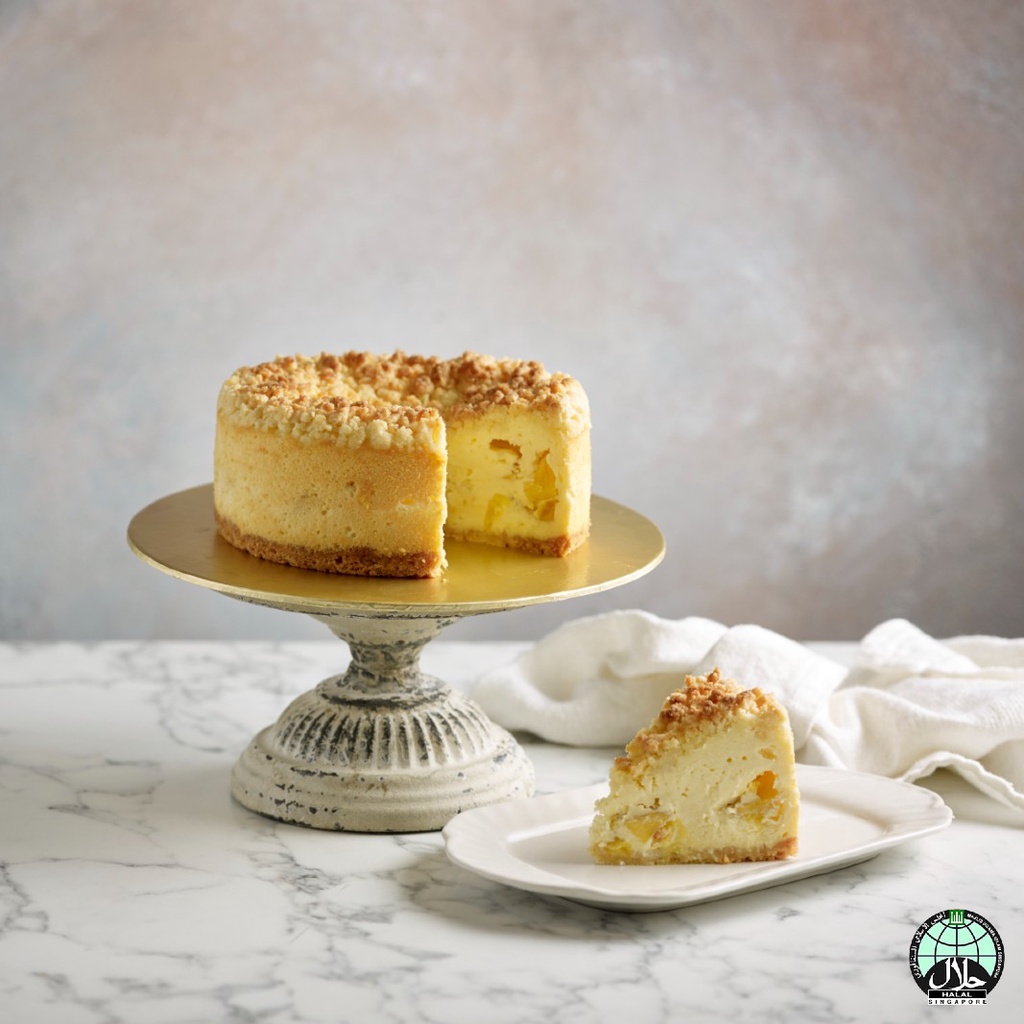 [Home's Favourite] Classic Crumble Cake (Mao Shan Wang Durian/ Mango ...
