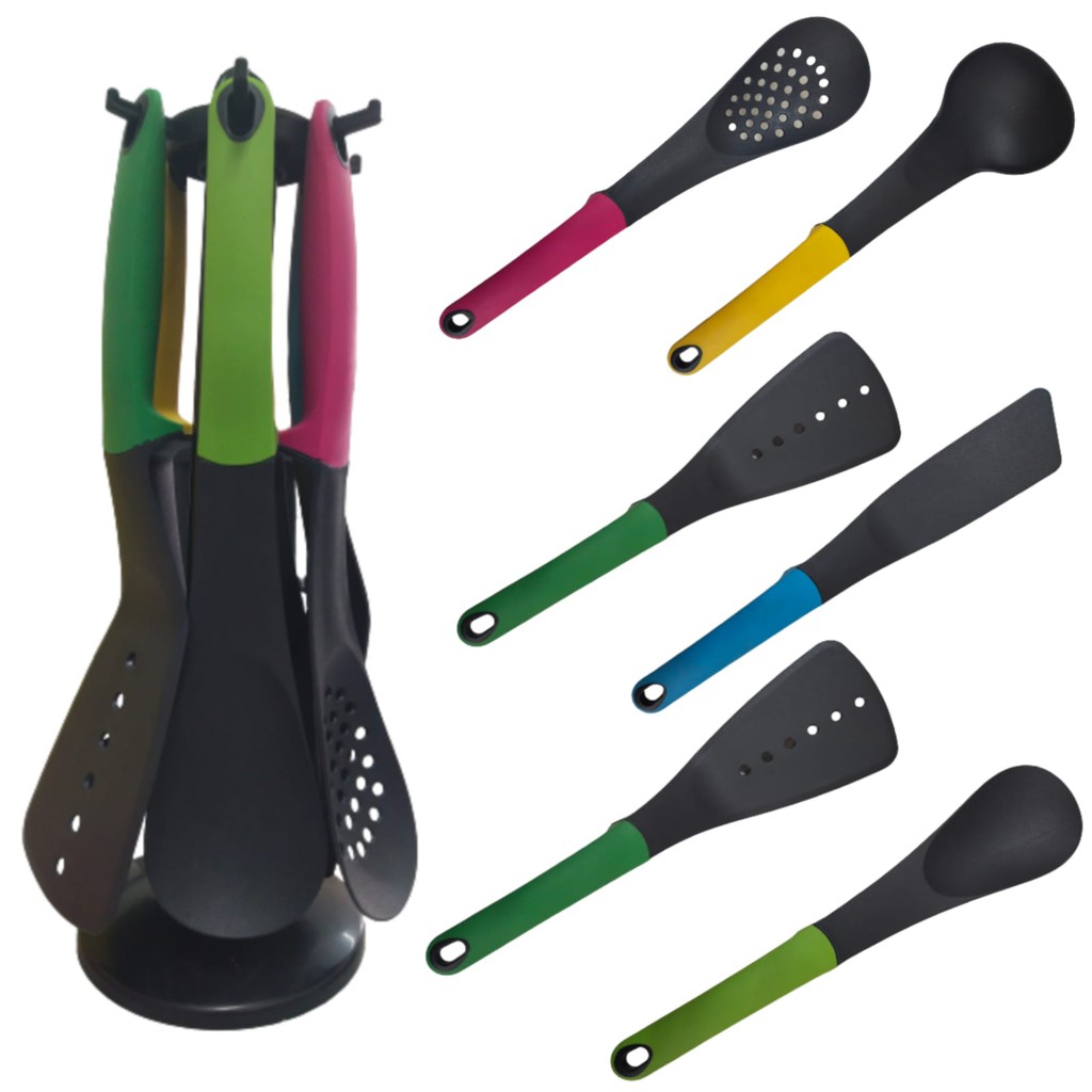 PLASTIC UTENSILS SET 6 SPATULA SET 6 | Shopee Singapore
