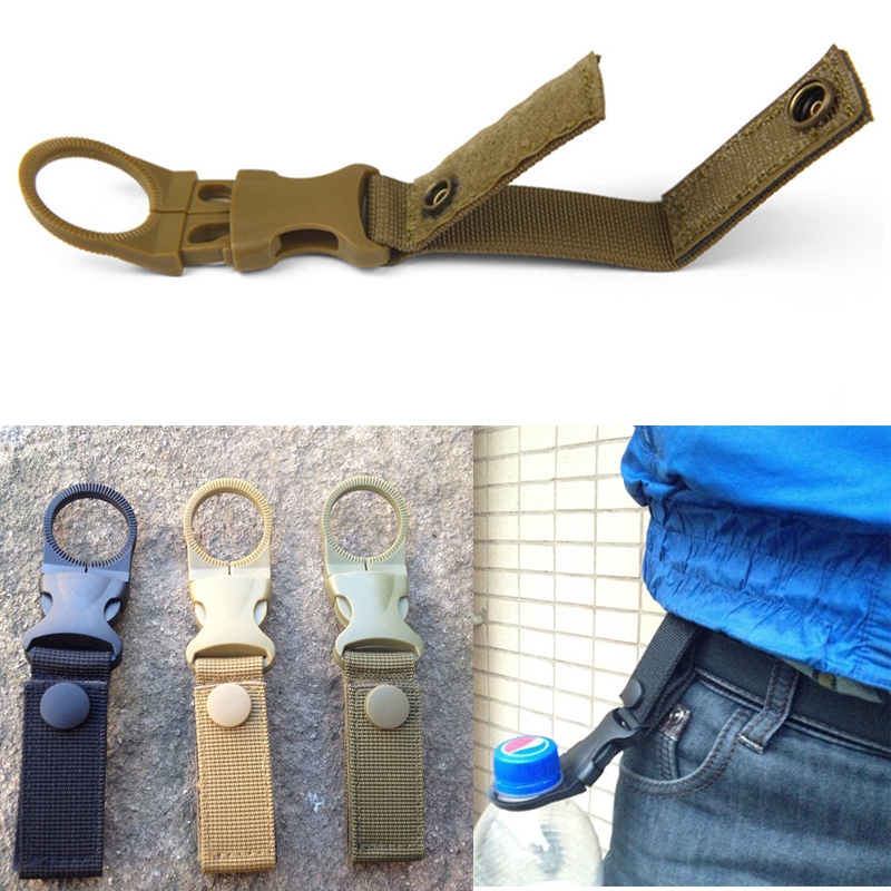 Nylon Molle webbing backpack Hanger Hook Quickdraw Carabiner Water ...