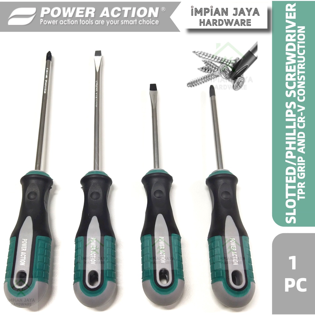 IMP Authentic Power Action Phillips/Slotted Screwdriver (1 PC) | Shopee ...