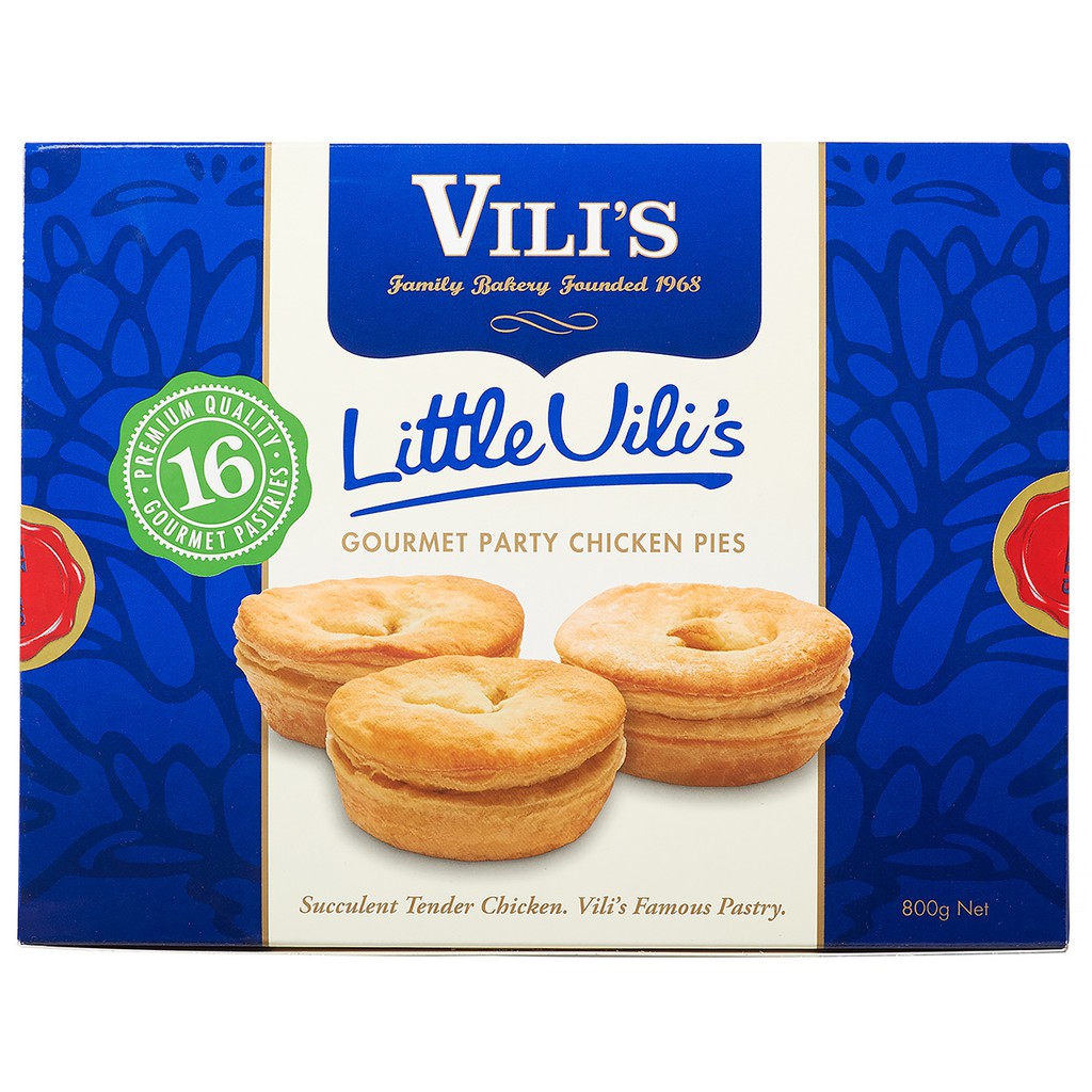 Frozen Pastry - Vili's Chicken Pie Pack (16x50g) | Shopee Singapore