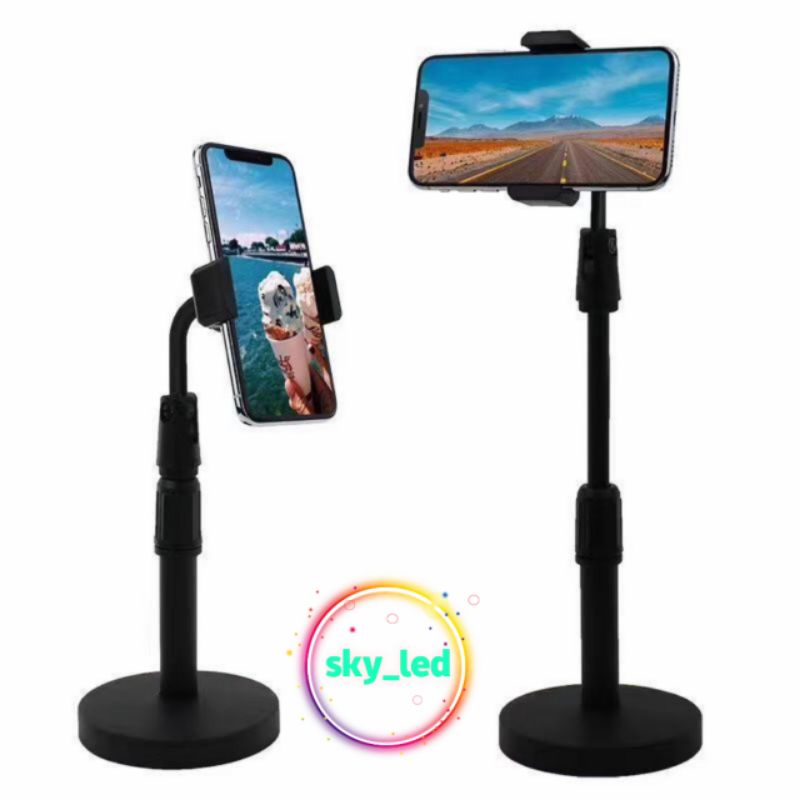 HANDPHONE HOLDER STAND HP ROTATING 360 SUPPORT BROADCASTING DESKTOP ...