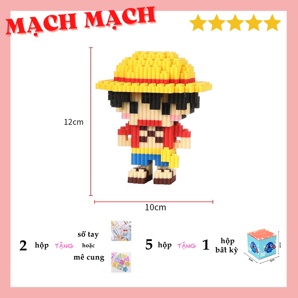 Lego mini Luffy, Luffy Cartoon Character Assemble Model, lego Puzzle ...