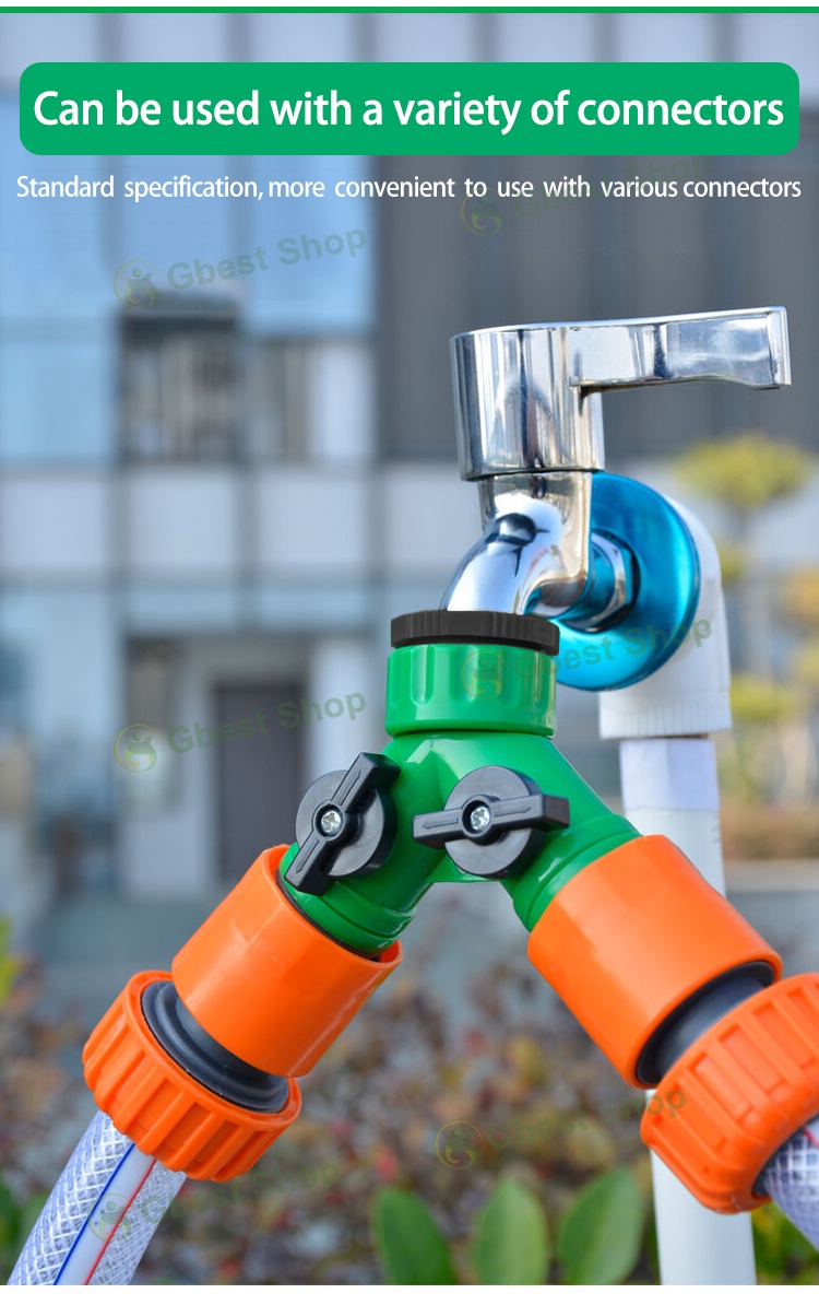 2 Way Connector Y Shape Water Pipe Hose Pipe Splitter Garden ...