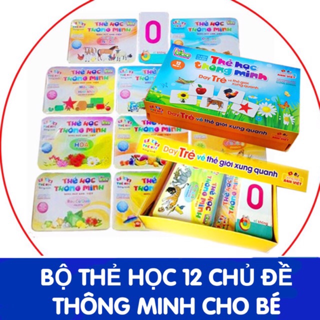 Flashcard Smart Learning Card Set For Big Children (12 Topics) | Shopee ...