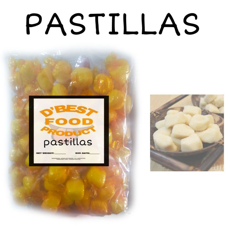 pastillas ( pastilas or pasti yema ) milk chewy candy for 60 pcs per ...