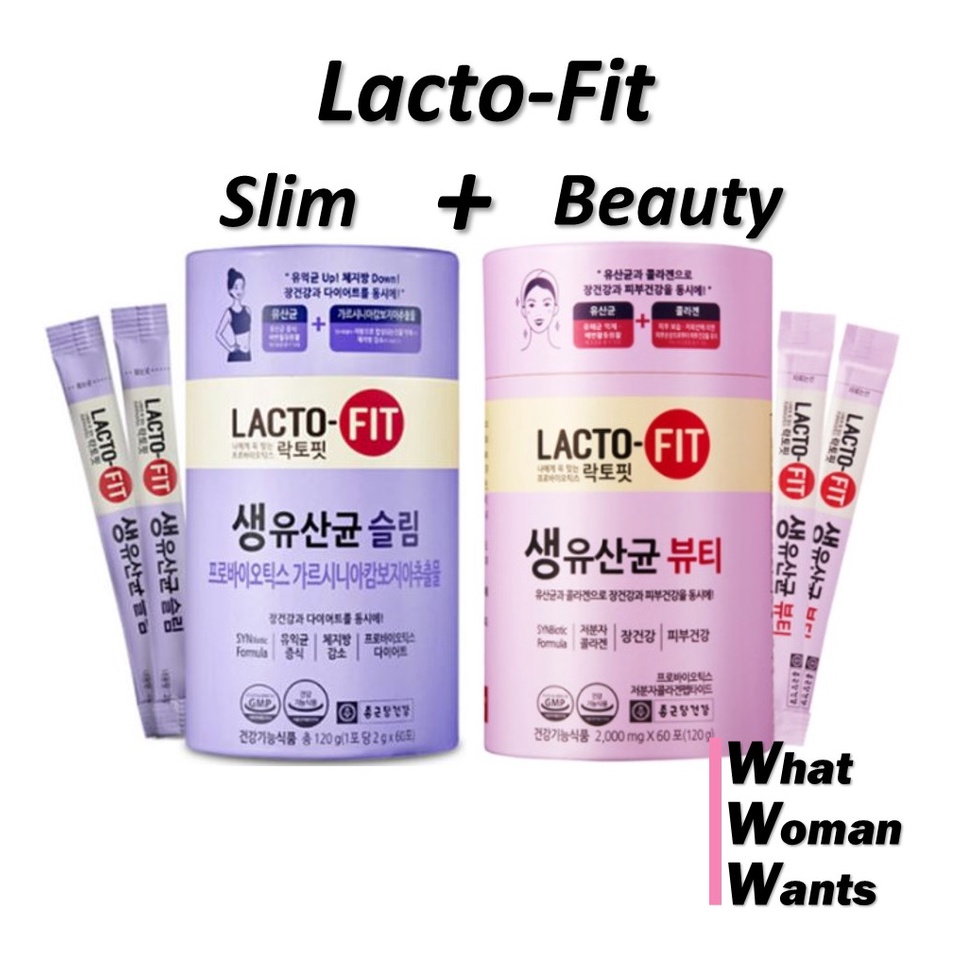 [LACTO-FIT] Slim / Beauty / Core (with Free-Gift) Probiotics for Diet ...