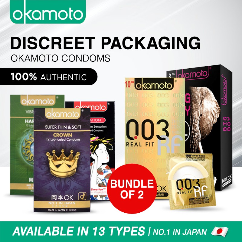 *Okamoto* [BUNDLE OF 2] [DISCREET PACKAGING] Mix & Match *OK Series Okamoto Condom Series from ...