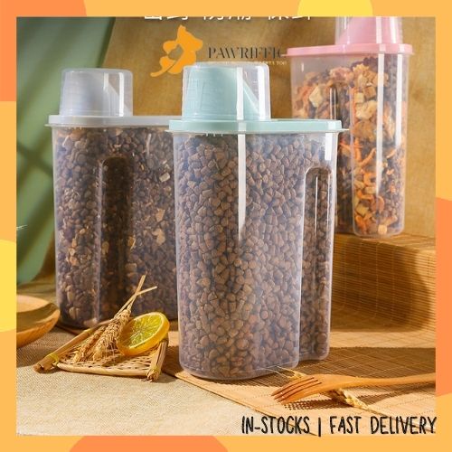 [LOCAL STOCKS] Pet Food Kibble Storage Container Air Tight (S115A ...