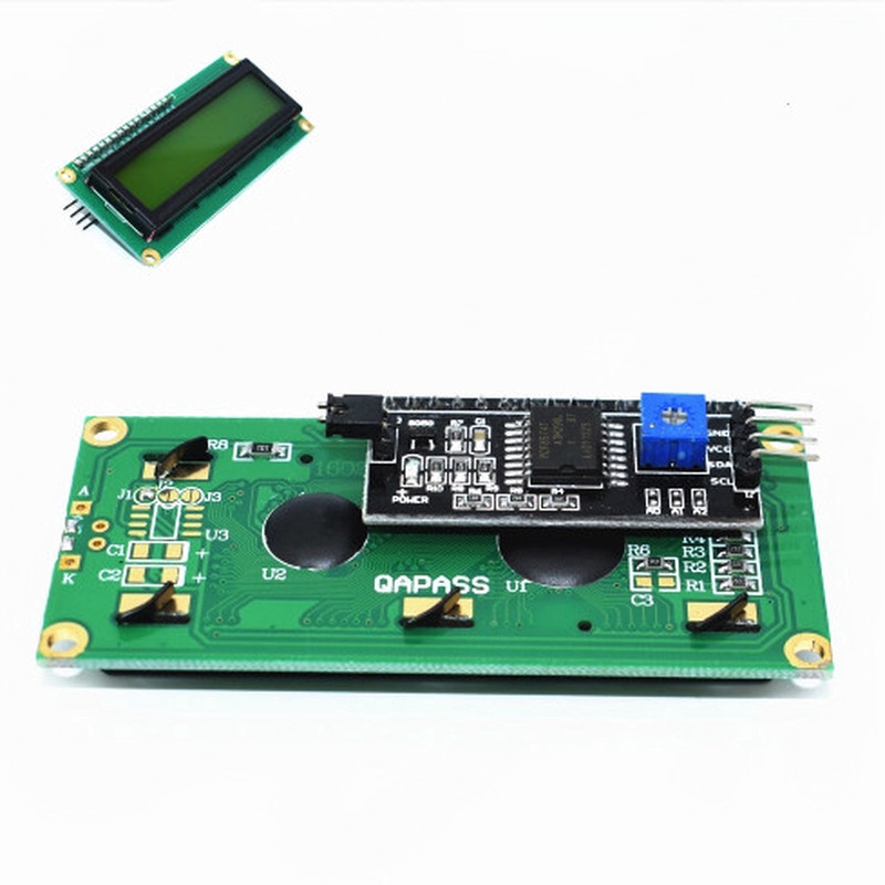 Green Screen IIC I2C LCD 1602 (16x2) Liquid Crystal Display Module For ...