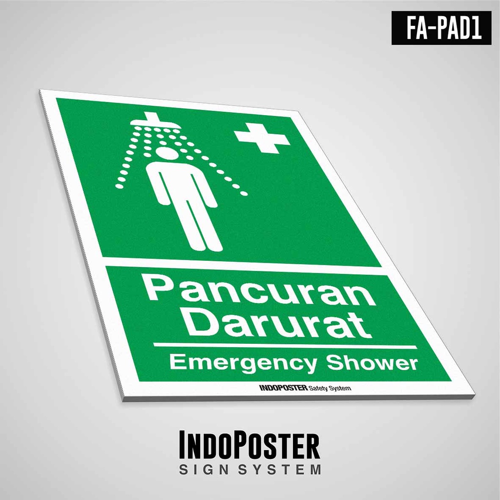 K3 ISO Emergency Shower Safety Sign Sticker | Shopee Singapore