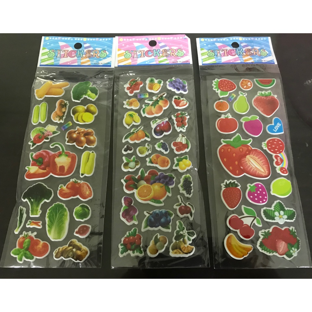 Fruits & Vegetables Stickers | Shopee Singapore